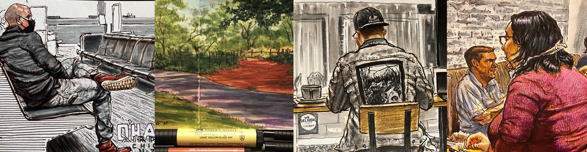 Don Colley Urban Sketching Demo - Art Department LLC