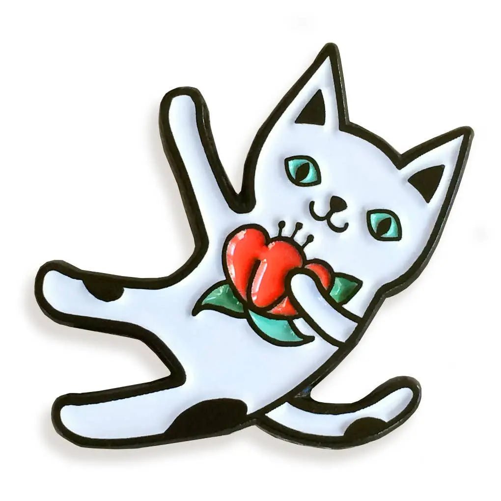Cha! Cha! Cat Enamel Pin — Art Department LLC