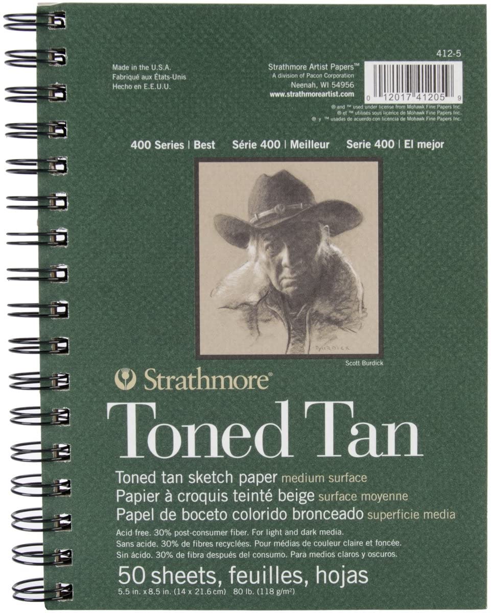 Strathmore Sketch Toned Tan Paper, 400 series Art — Art Department LLC